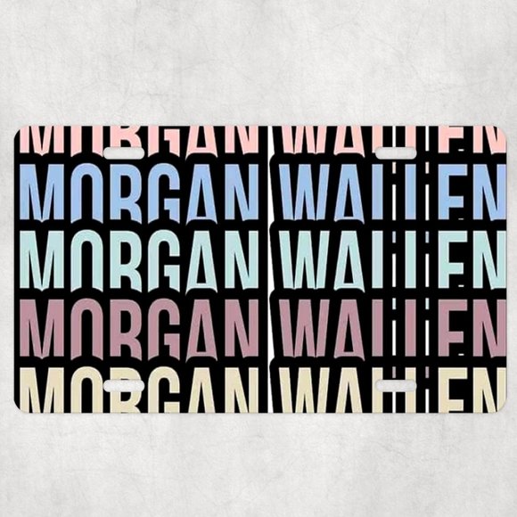 Country Grace With Alisha | Wall Decor | Morgan Wallen Custom Car Tag ...
